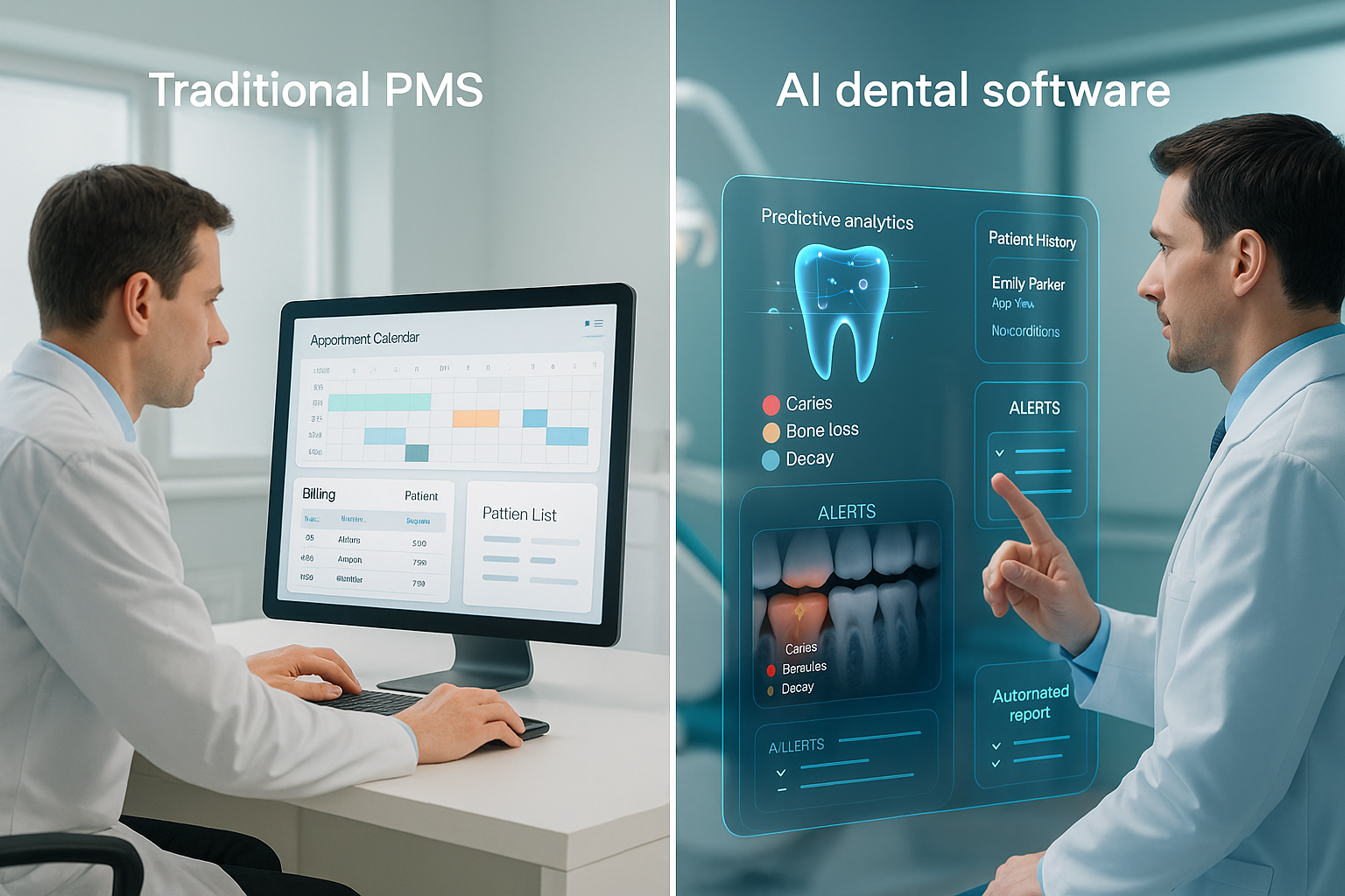 AI Dental Software vs Traditional PMS: What’s the Difference? | scanO